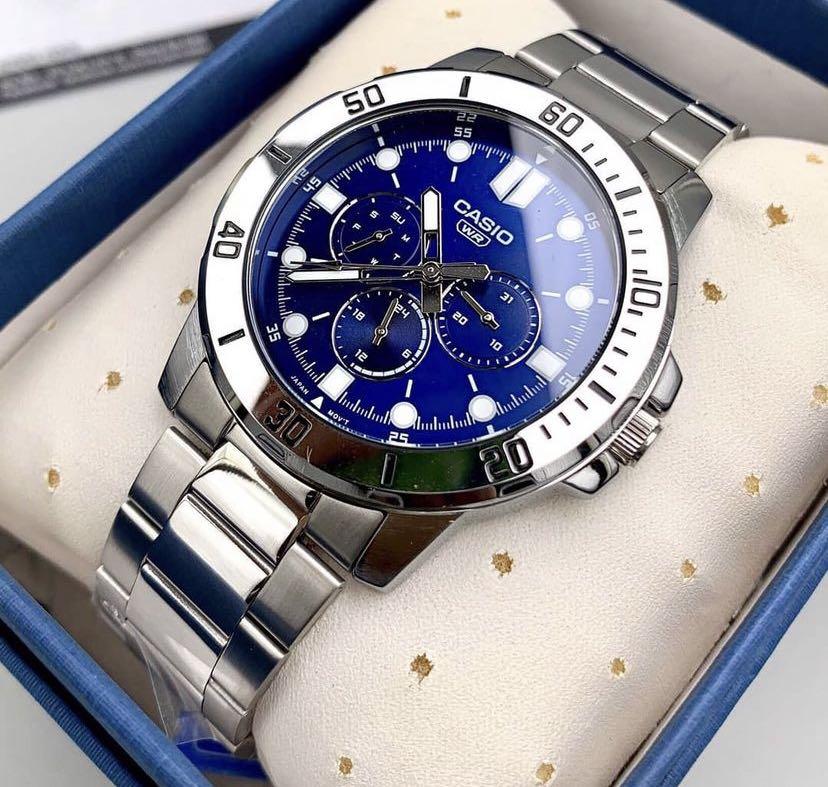 Casio ENTICER MTP-VD300D-2E Multi Hands Gent's Quartz MTPVD300D-2E ...