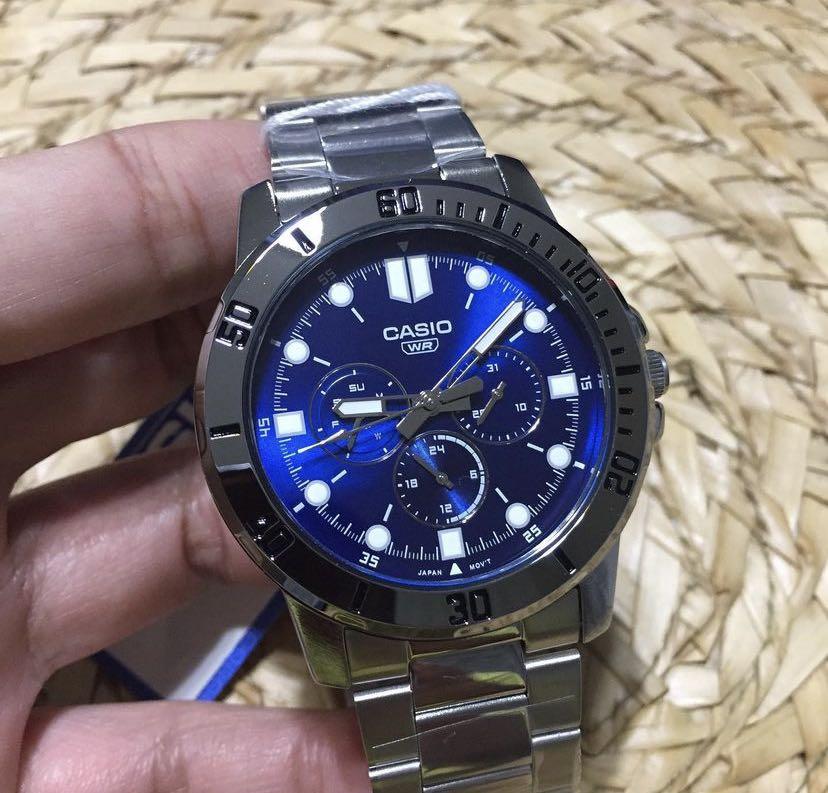Casio ENTICER MTP-VD300D-2E Multi Hands Gent's Quartz MTPVD300D-2E ...