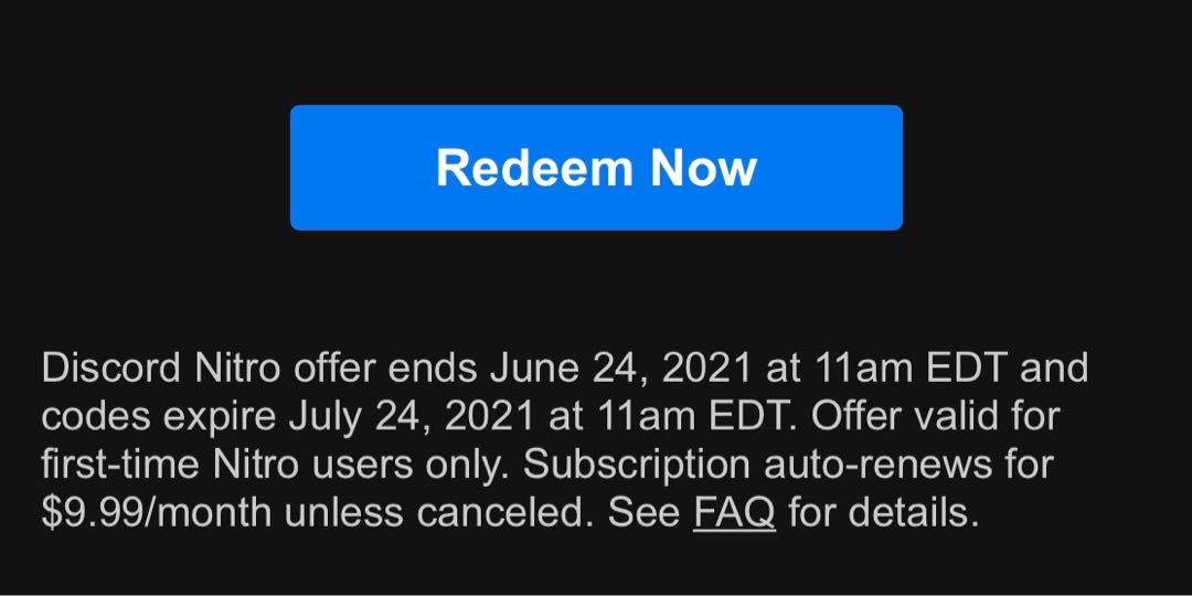 Discord Nitro 3 months 代充, 興趣及遊戲, 手作＆自家設計, 其他 - Carousell