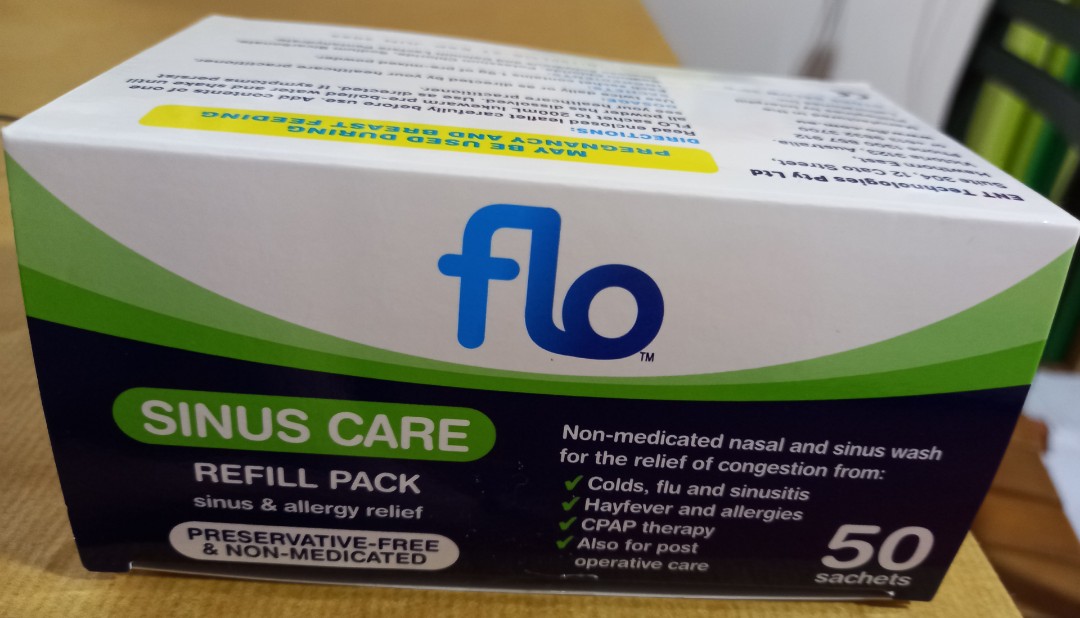 Flo sinus care refill pack (50 sachets), Health & Nutrition, Medical ...