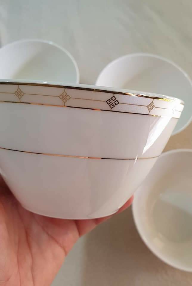 Givenchy Champagne Logo Bowl Set 5pcs, Furniture & Home Living ...