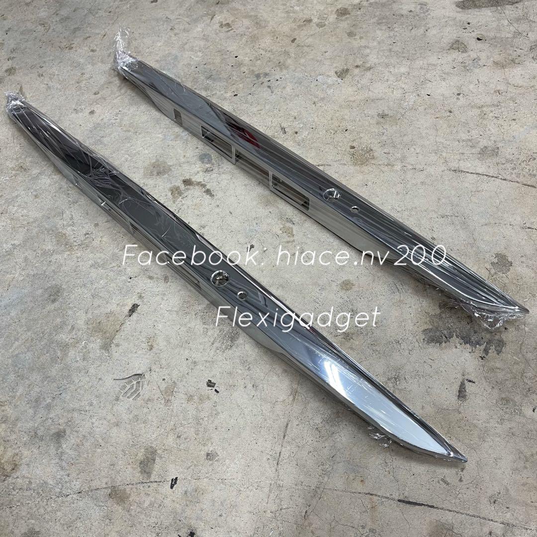 Hiace Rear Door Chrome / Hiace Tailgate Trunk Lip Chrome Trim / Hiace ...