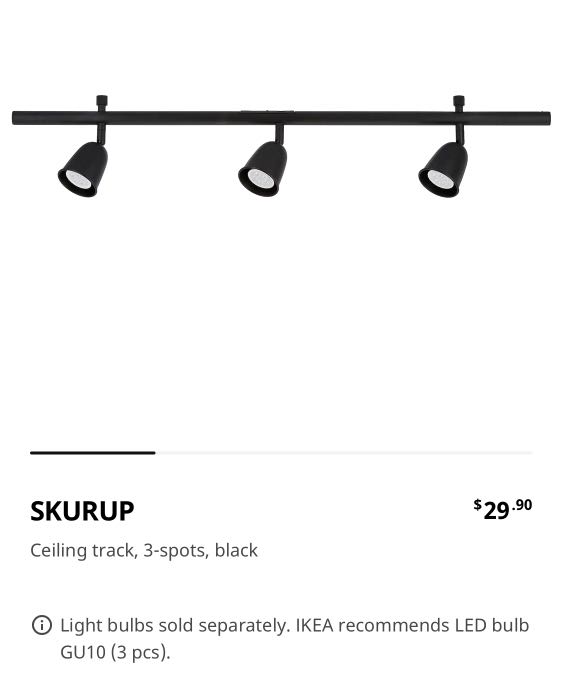 IKEA Skurup Ceiling Spotlights, Furniture & Home Living, Lighting ...