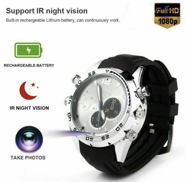 IR 1080P CAMERA WATCH, Luxury, Watches on Carousell