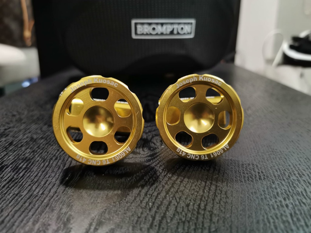 Joseph Kuosac - Gold Lightweight Hinge Knobs - Brompton, Sports ...