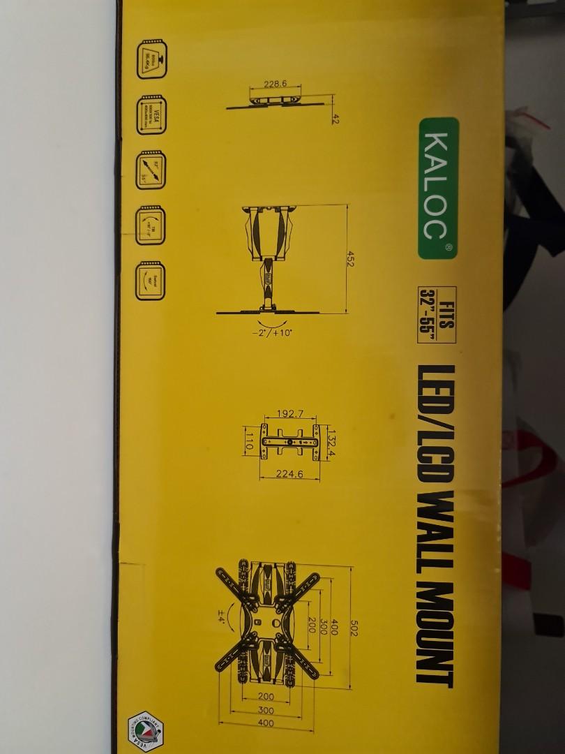 KALOC X5 LED/LCD WALL MOUNT, TV & Home Appliances, Other Home ...