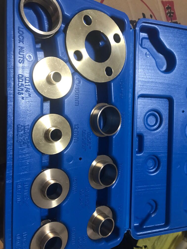 Katsu 10-Piece Brass Router Template Guide Socket Set with Case ...