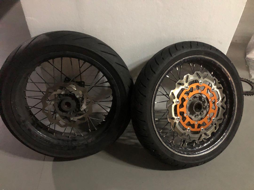 Ktm exc Motard supermoto wheels, Motorcycles, Motorcycle Accessories on ...