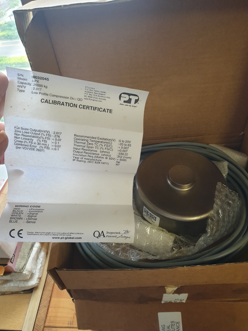 Load Cell - LPX (mV/V: 2.017) - 25,000 kg Capacity, Everything Else on ...