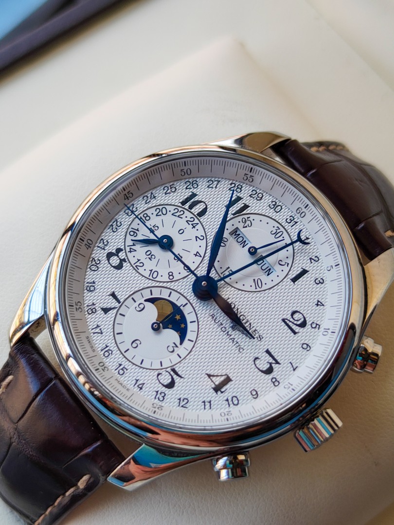 LONGINES MASTER COLLECTION MOONPHASE. TRIPLE CALENDAR., Men's Fashion ...