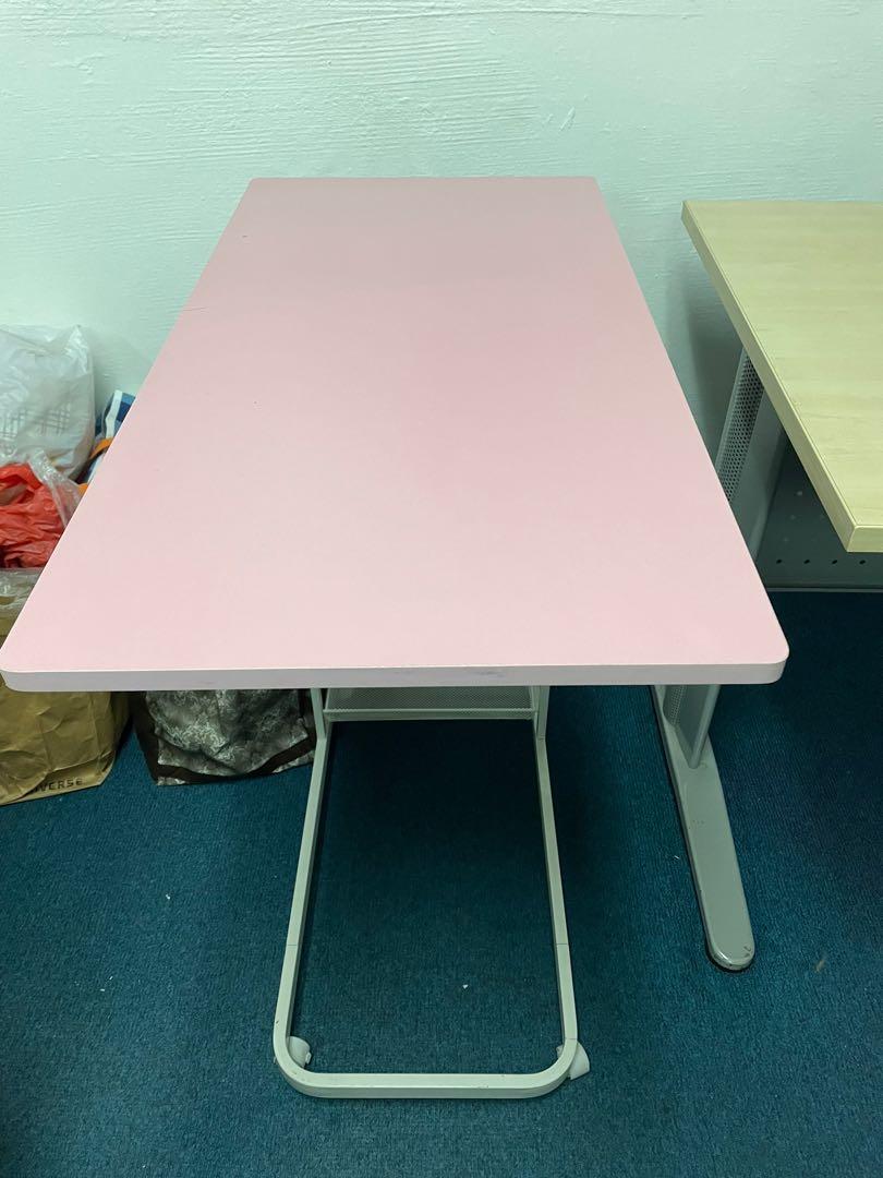 Movable small slim long table with rollers, Furniture & Home Living ...