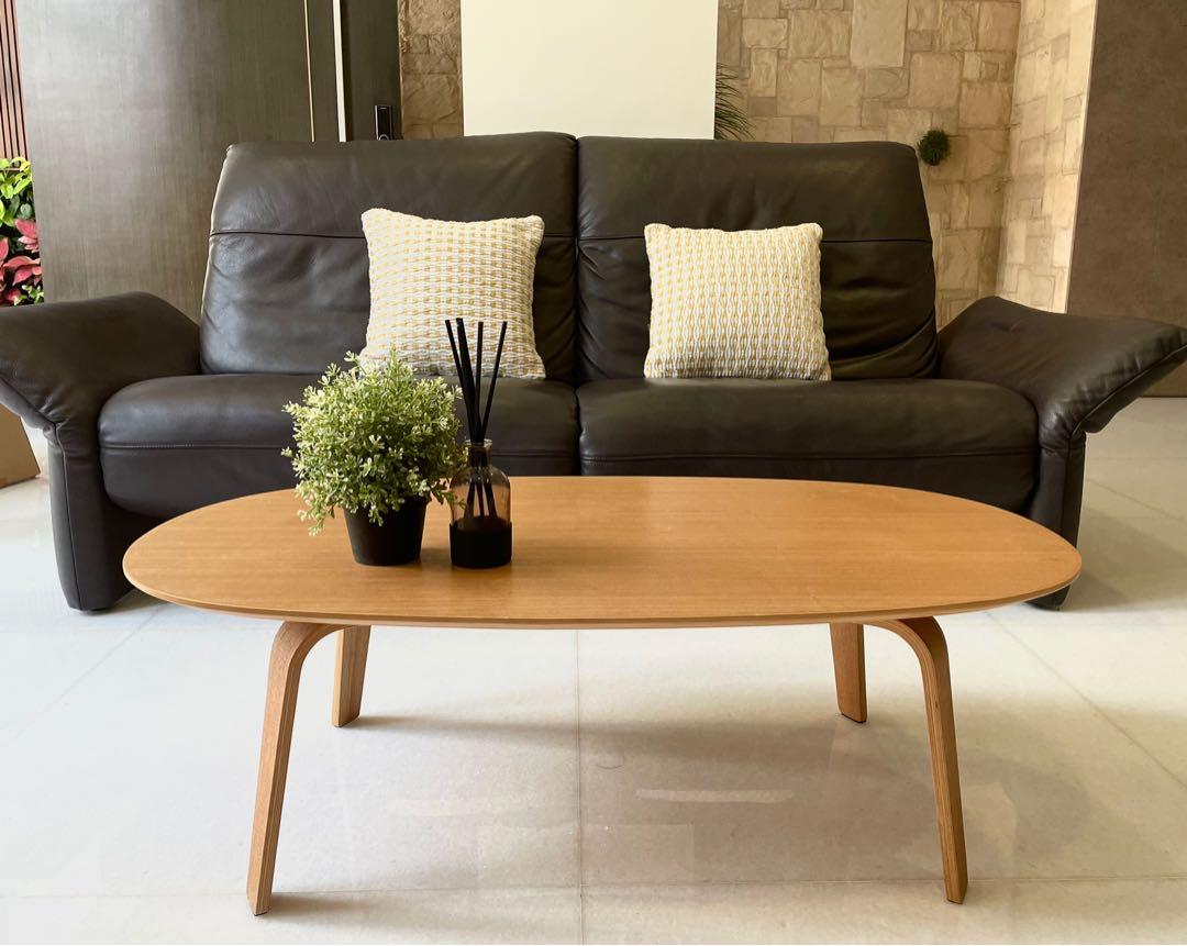 Muji Wooden Coffee Table, Furniture & Home Living, Furniture, Tables ...