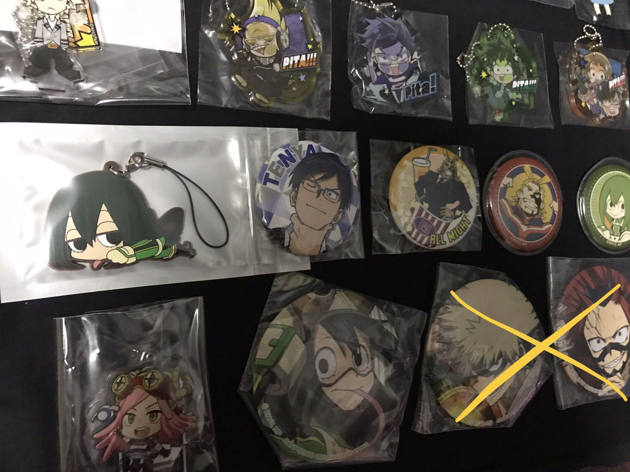 My Hero Academia Anime Merch keychains, charms, badges Uraraka Tsuyu ...