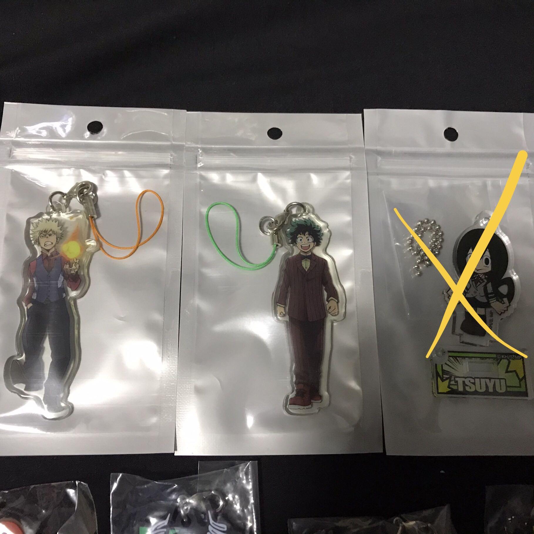 My Hero Academia Anime Merch keychains, charms, badges Uraraka Tsuyu ...