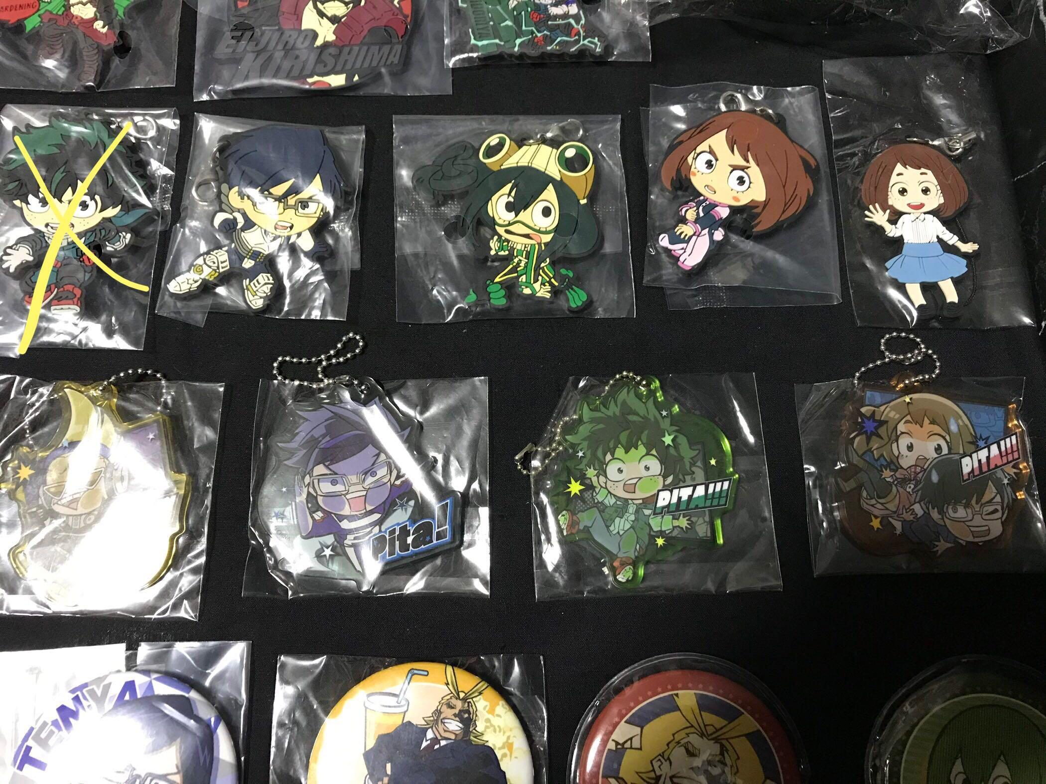 My Hero Academia Anime Merch keychains, charms, badges Uraraka Tsuyu ...
