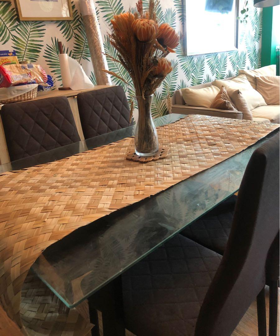 Native Buri (Banig) Table Runner, Furniture & Home Living, Kitchenware ...