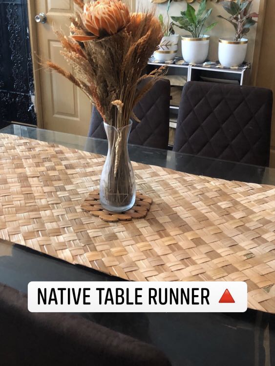 Native Buri (Banig) Table Runner, Furniture & Home Living, Kitchenware ...