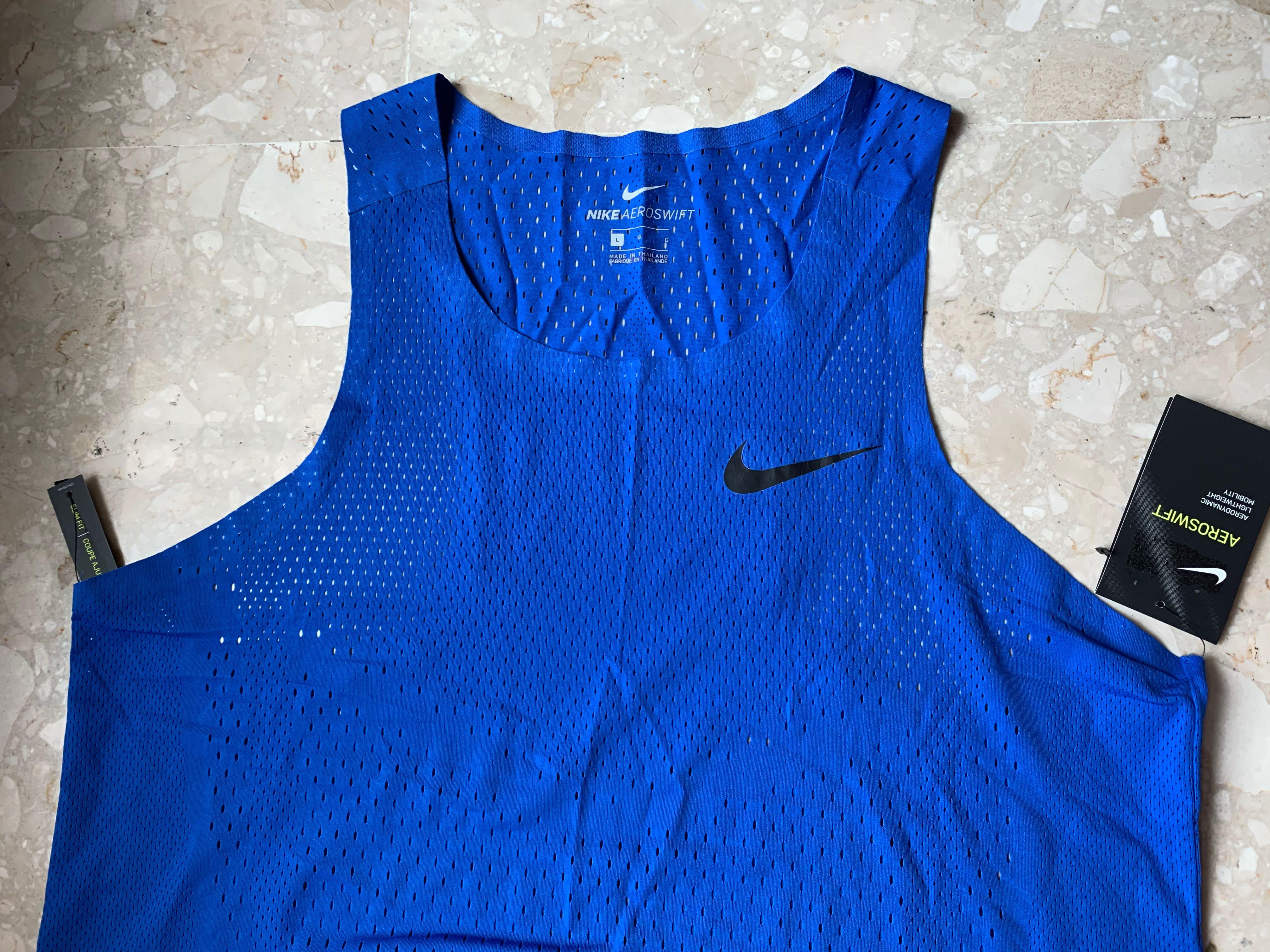 Nike AeroSwift (L) Mens Racing singlet, Men's Fashion, Activewear on ...
