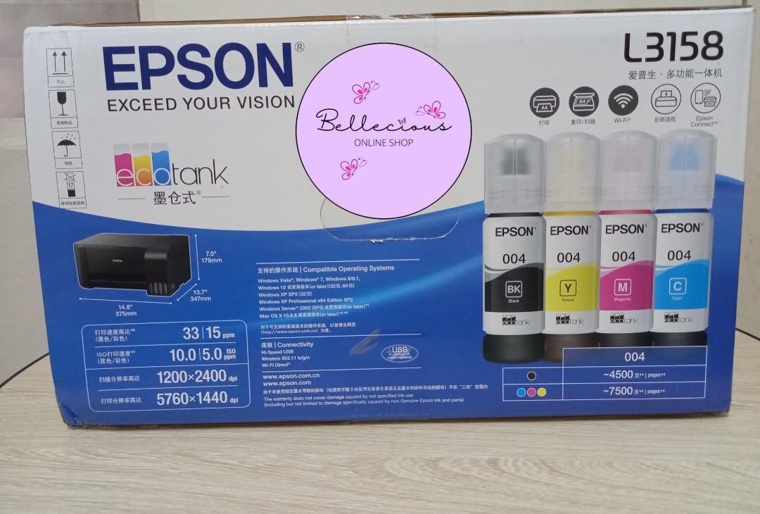 Printer Epson L3158, Computers & Tech, Printers, Scanners & Copiers on ...