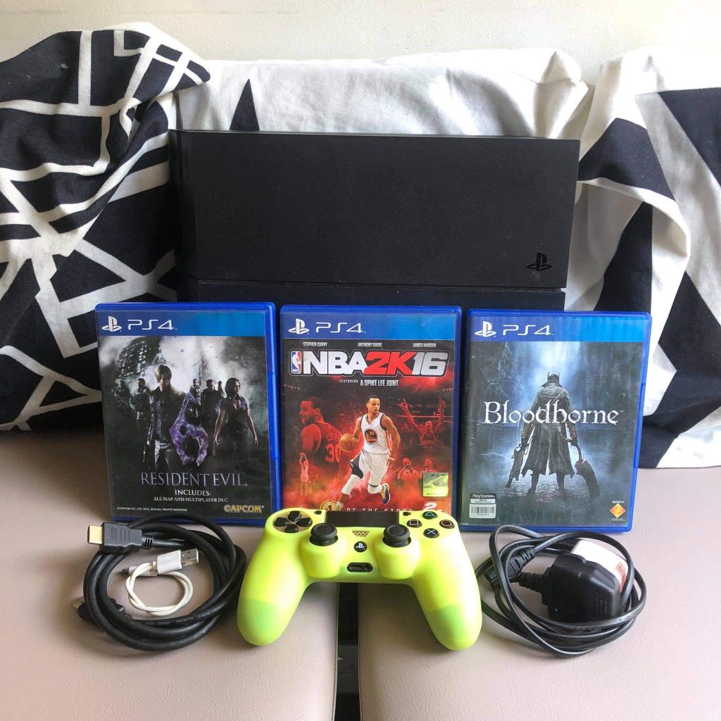 PS4 Phat 500Gb Complete Set Package, Video Gaming, Video Game Consoles ...