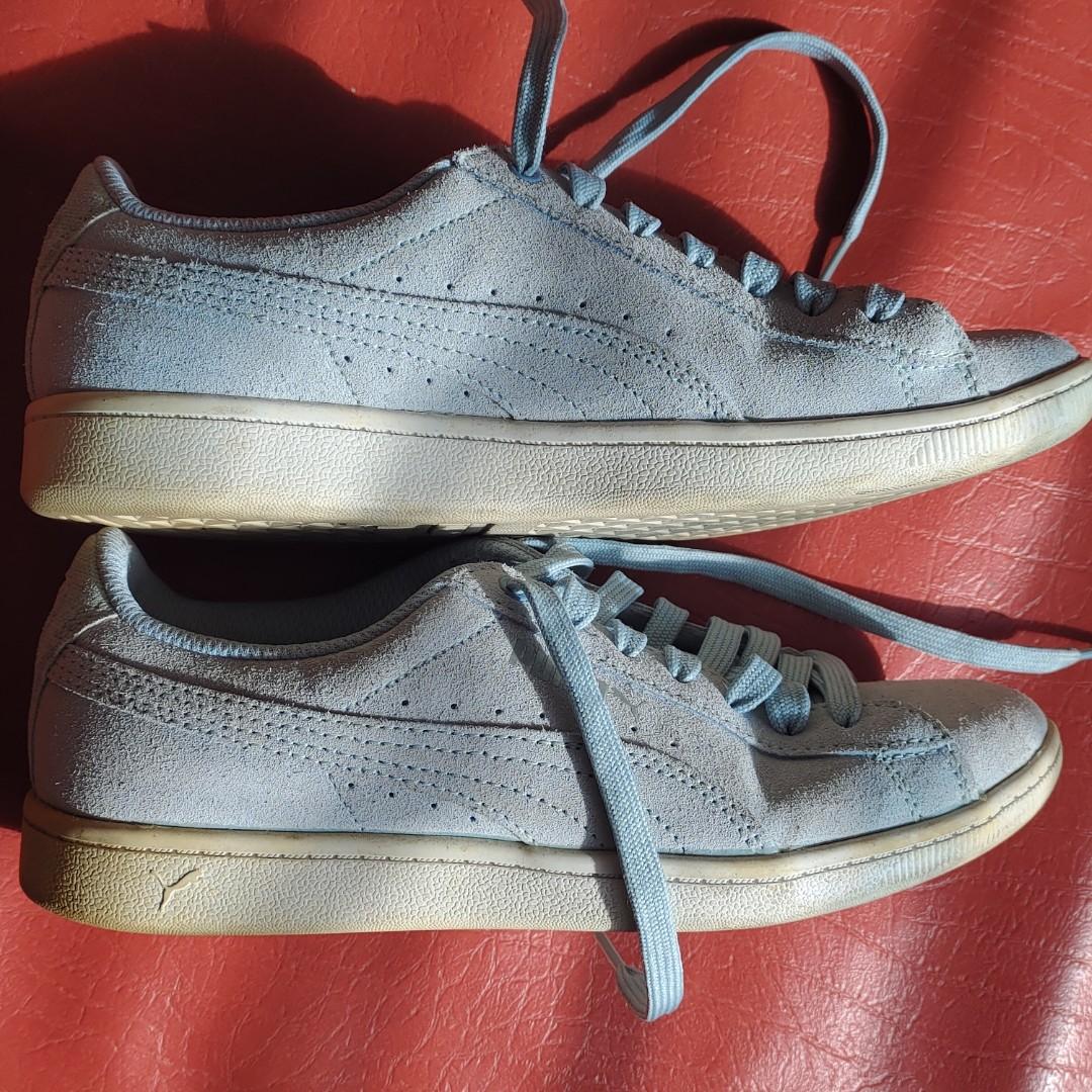 Puma light blue, Women's Fashion, Footwear, Sneakers on Carousell