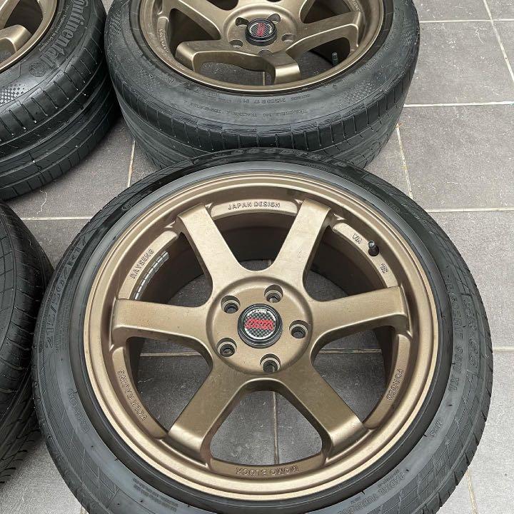 Rim te37 rota 17” siap tayar, Auto Accessories on Carousell