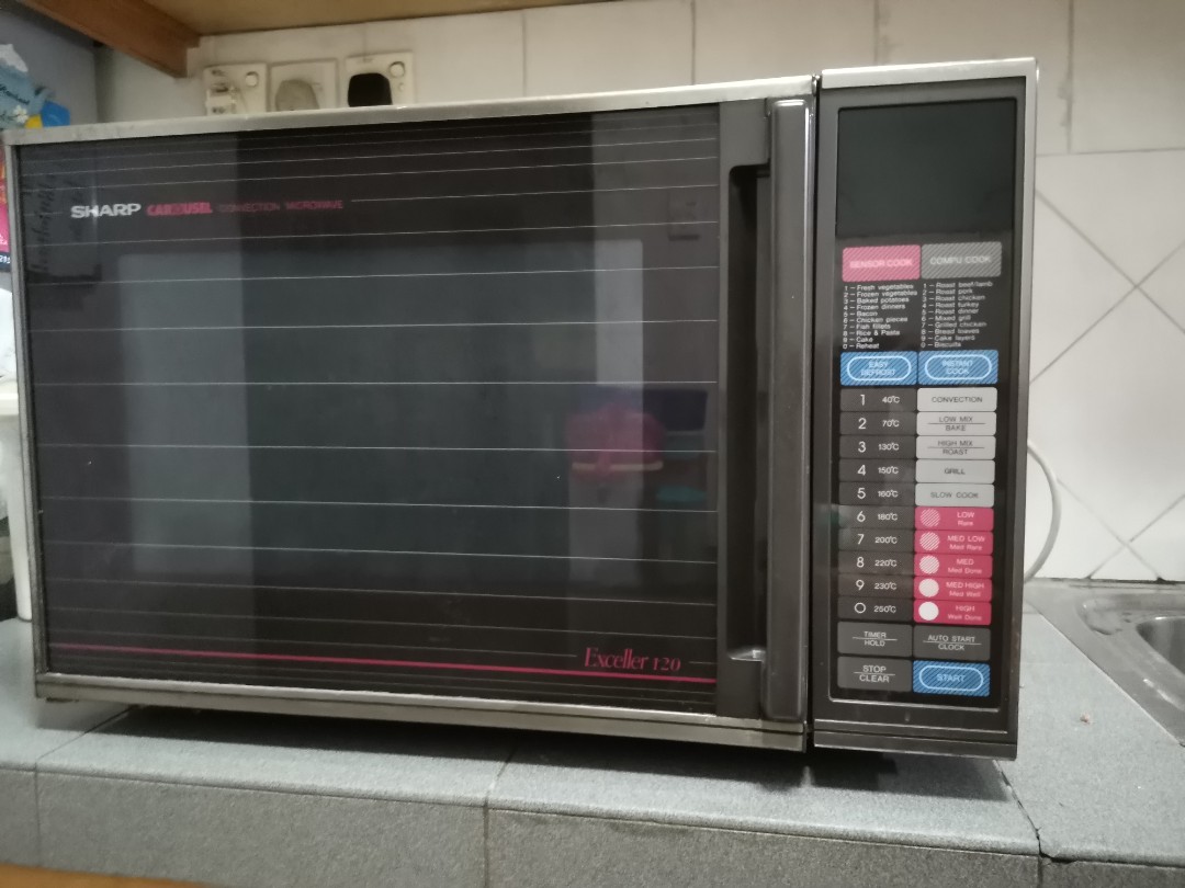 Sharp Exceller 120 convention microwave, TV & Home Appliances, Kitchen ...