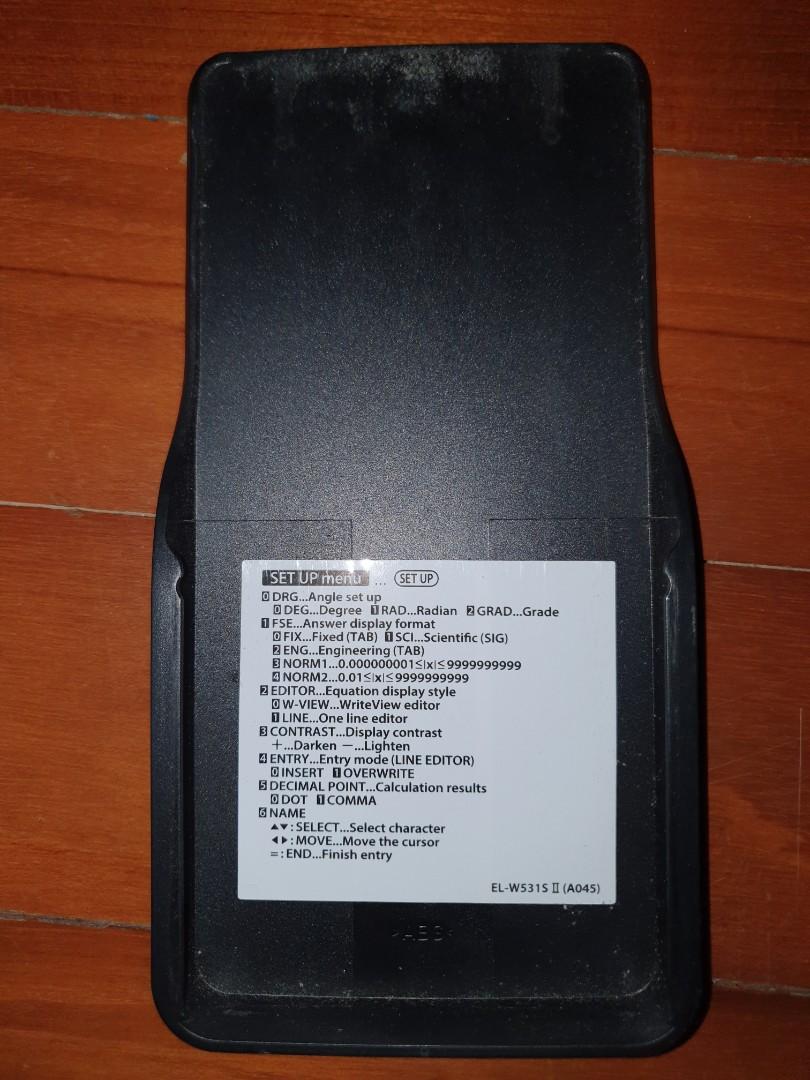 Sharp writeview scientific calculator el-w531s II, Hobbies & Toys ...
