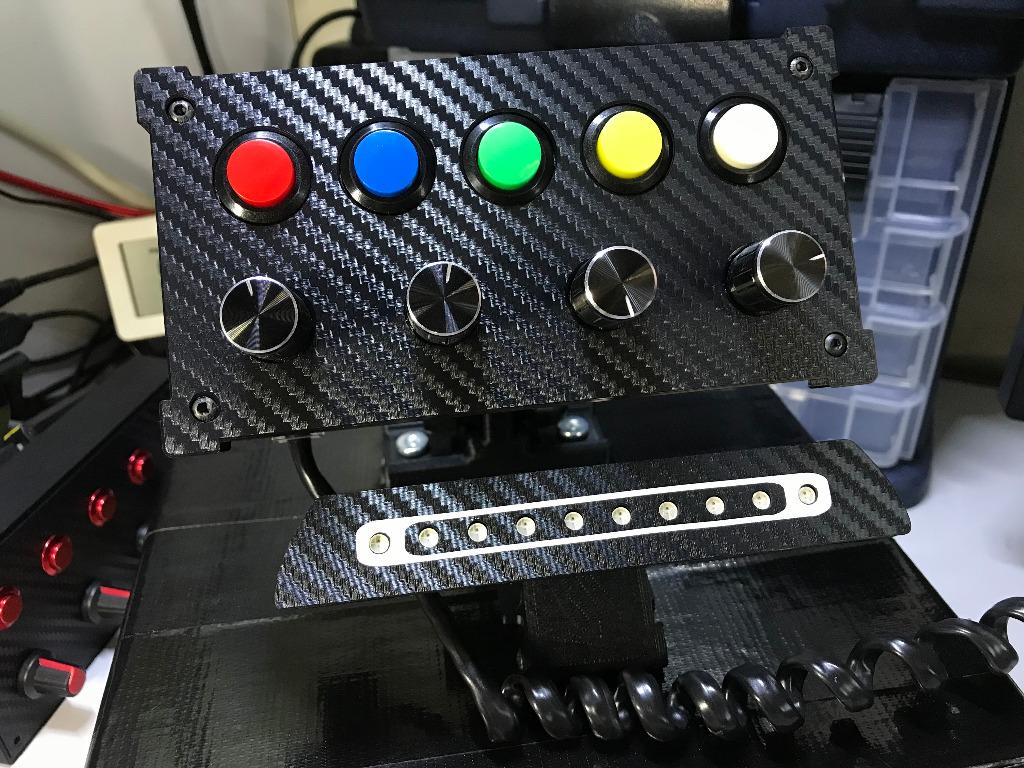 Sim Racing Button Box + Sim Dash RGB Rev(Shift) Light Combo, Video ...