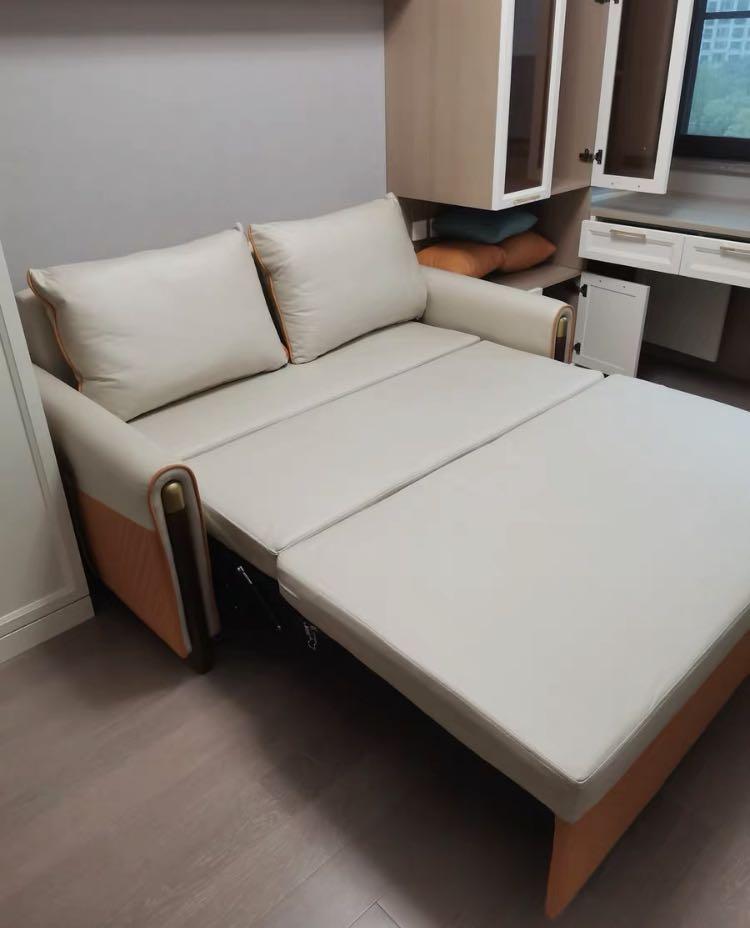 Single Size LYRA Sofa Bed Easy Transformable Pull-Out Hydraulic ...