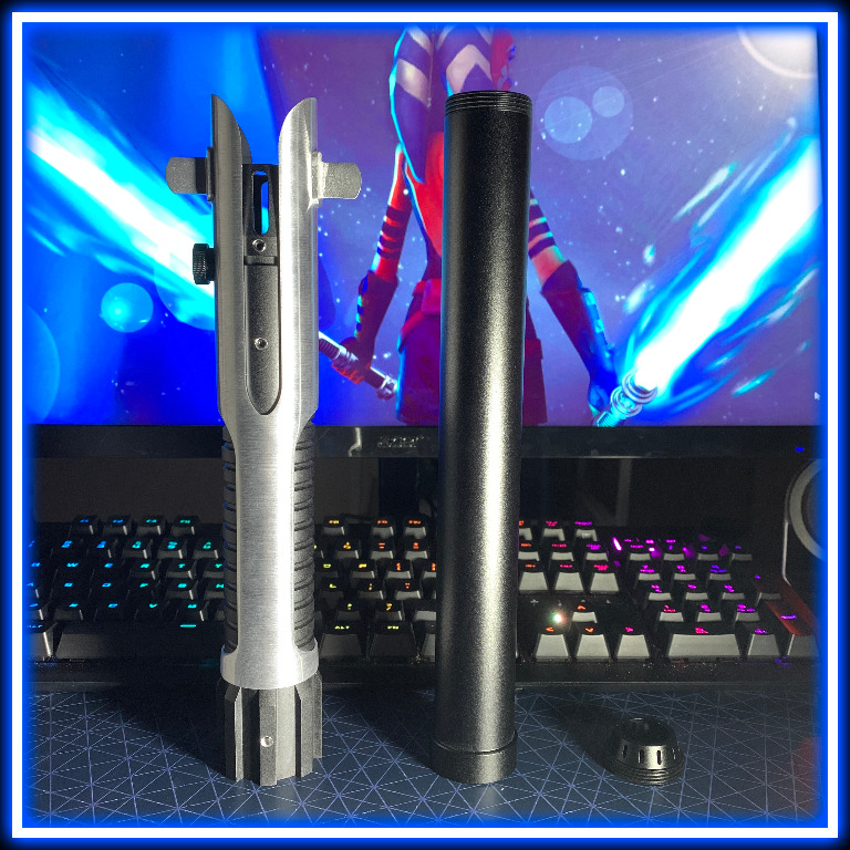 Star Wars Ahsoka Tano Saberforge Phoenix Lightsaber Staff - Empty (No ...