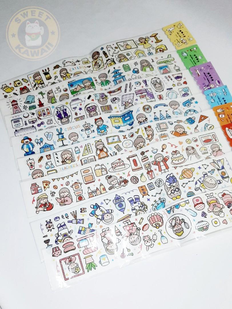 Sticker Kertas Gambar Kartun untuk Dekorasi Scrapbook, Buku & Alat ...