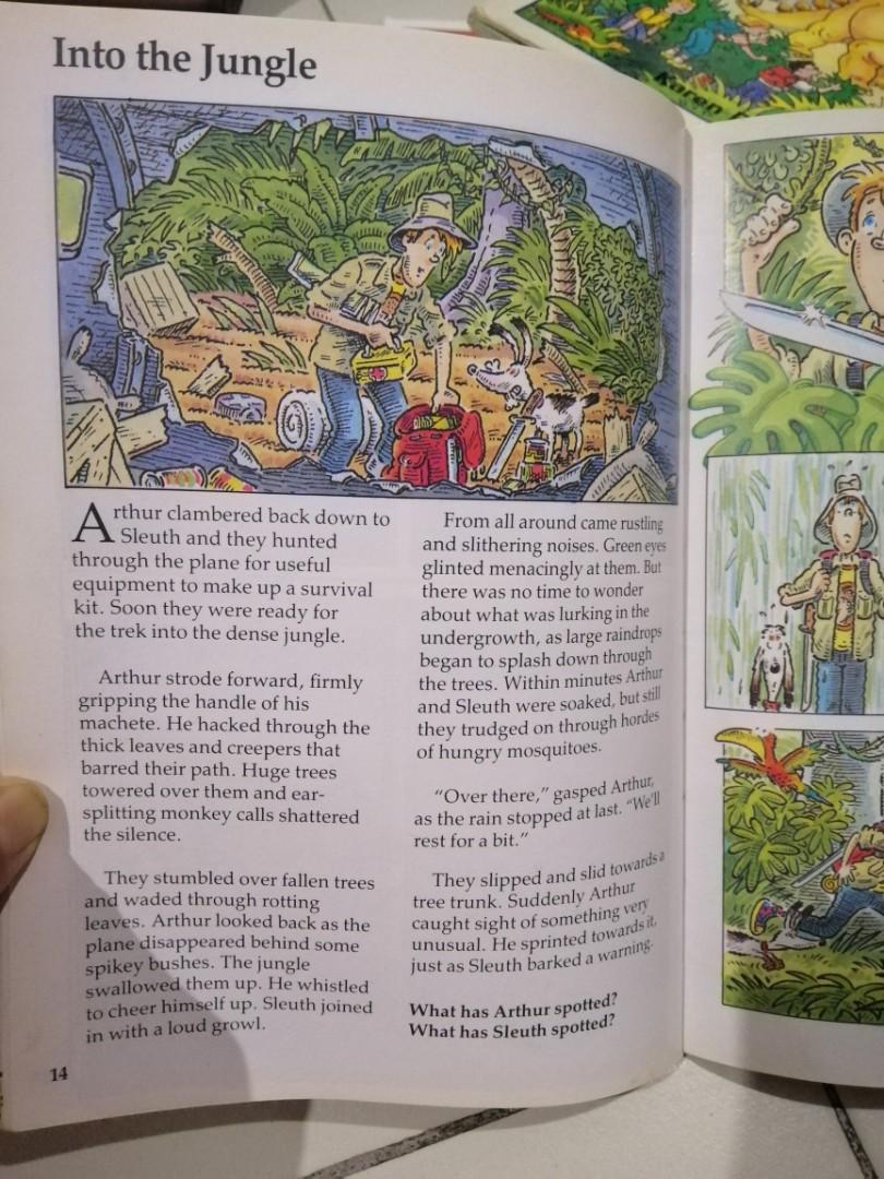 Usborne children English story book children agent Arthur jungle ...
