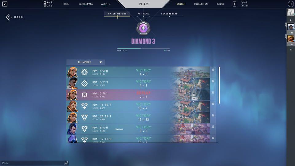 Valorant account diamond 3, Video Gaming, Gaming Accessories, In-Game ...