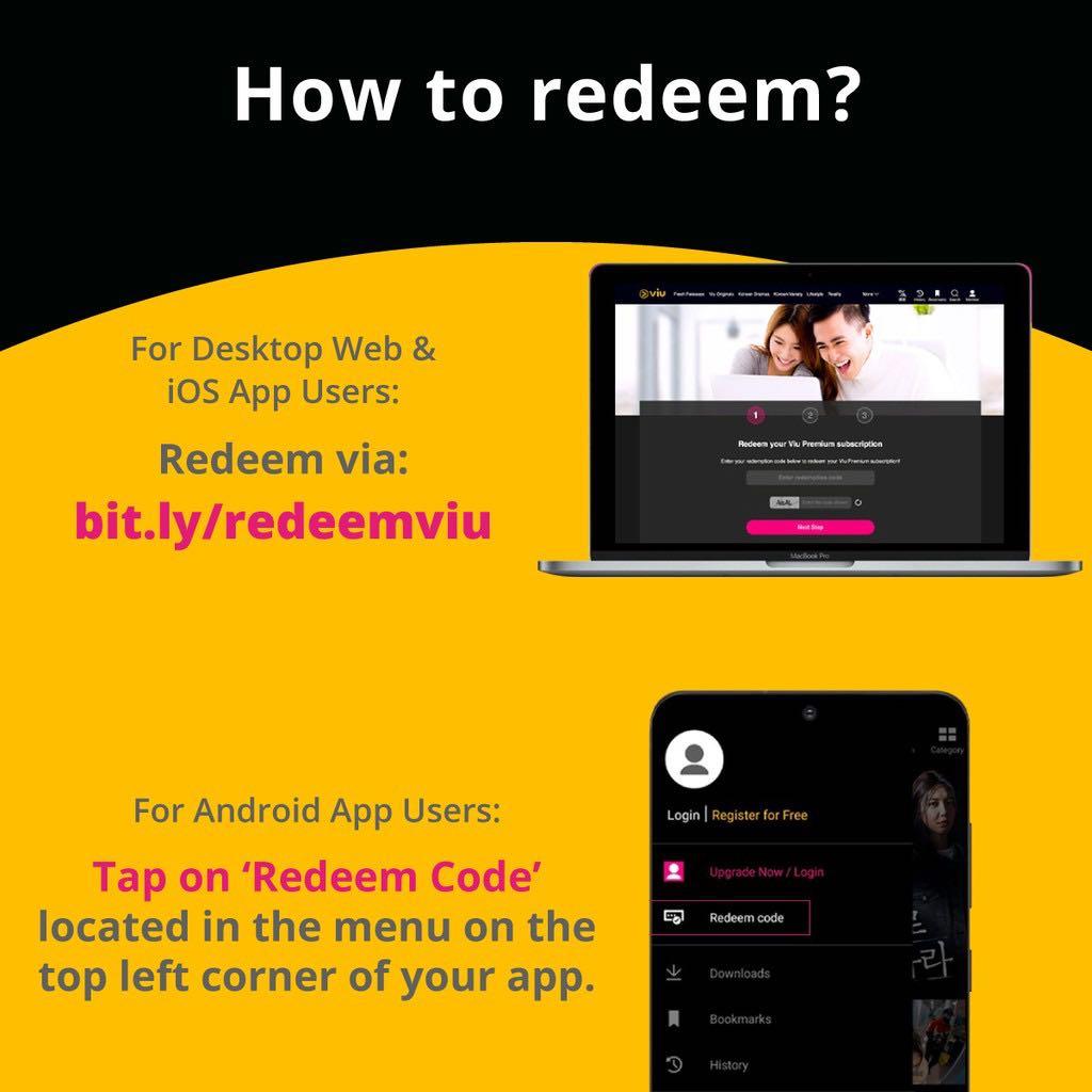 VIU premium subscription (365 days), TV & Home Appliances, TV ...