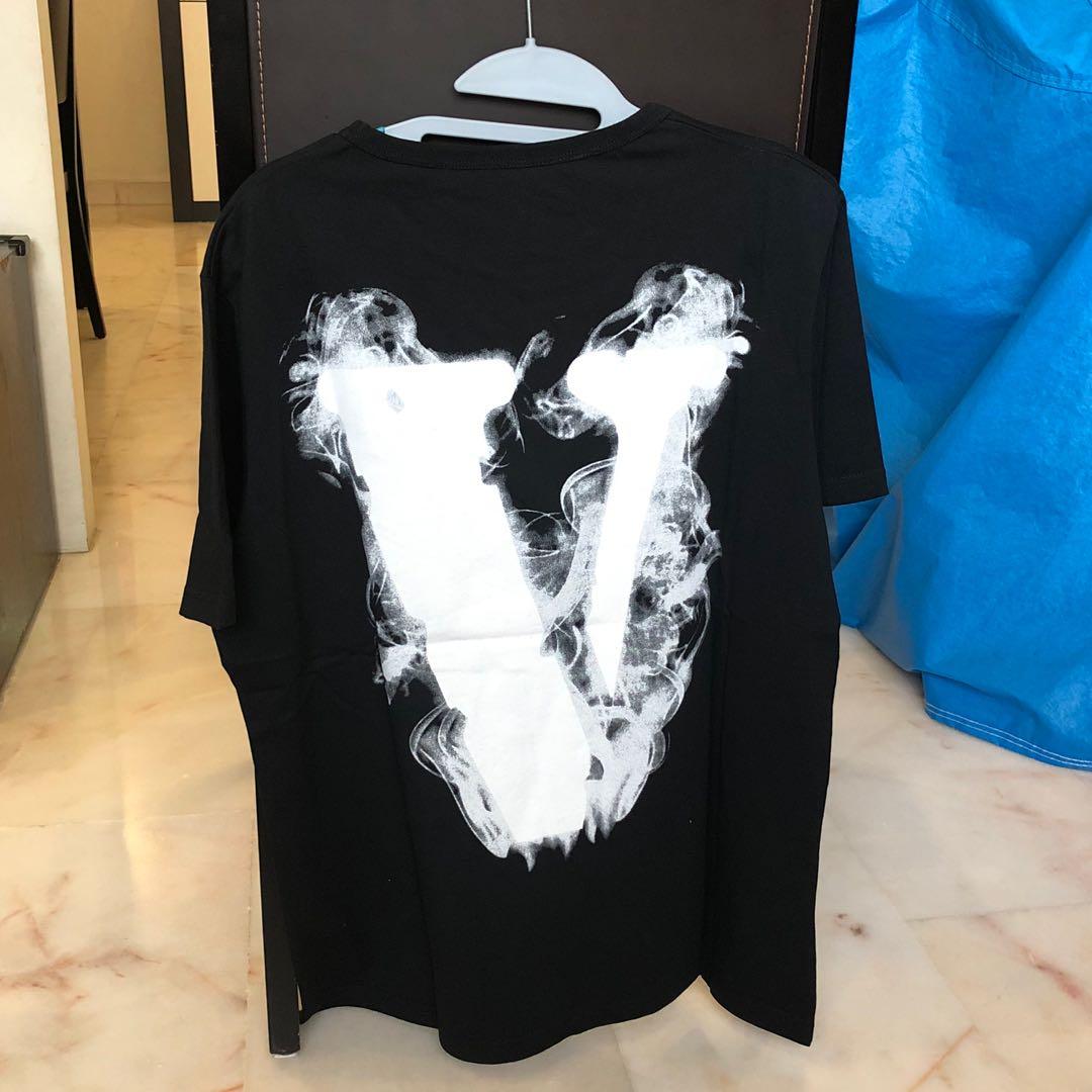 Vlone Smoke Tee, Men's Fashion, Tops & Sets, Tshirts & Polo Shirts on ...