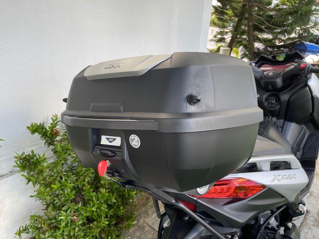Xmax 300. Givi box & rack, Motorcycles, Motorcycle Accessories on Carousell