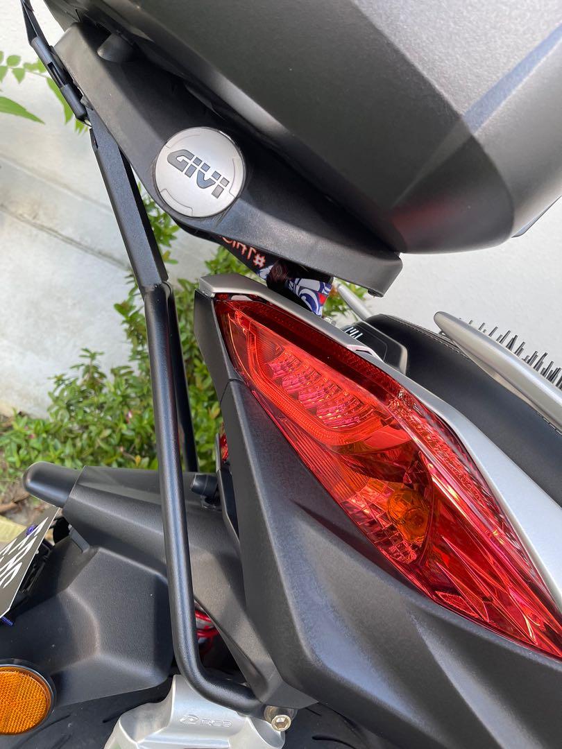 Xmax 300. Givi box & rack, Motorcycles, Motorcycle Accessories on Carousell