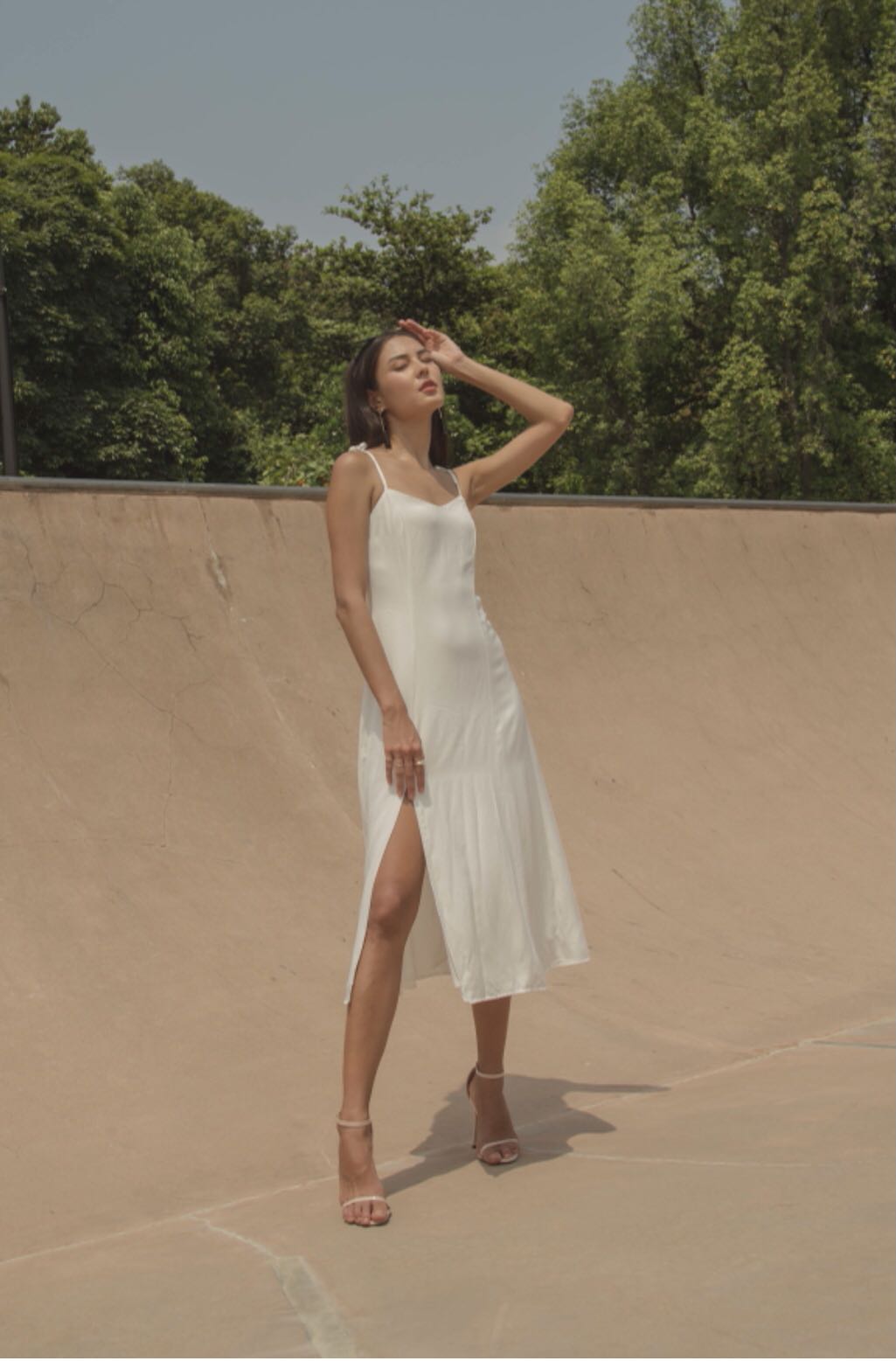 YHF First Love Midi in White, Women's Fashion, Dresses & Sets, Dresses ...