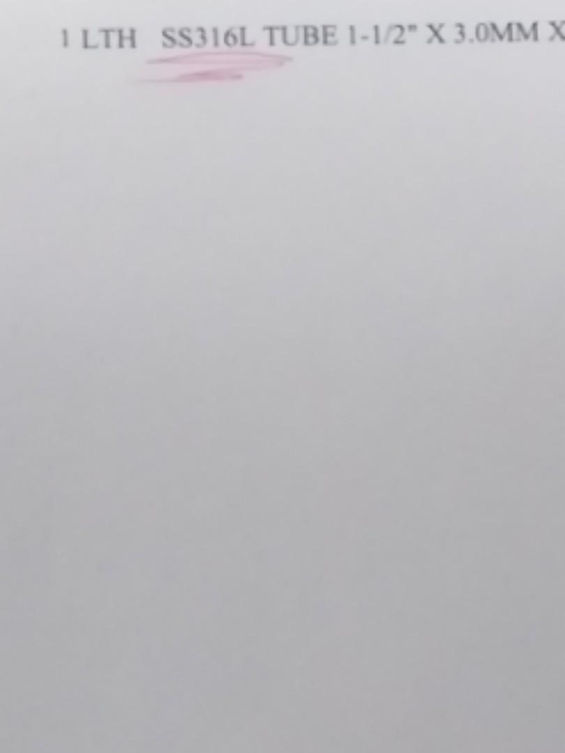 316 stainless Steel Pipe 3m, Furniture & Home Living, Home Improvement ...