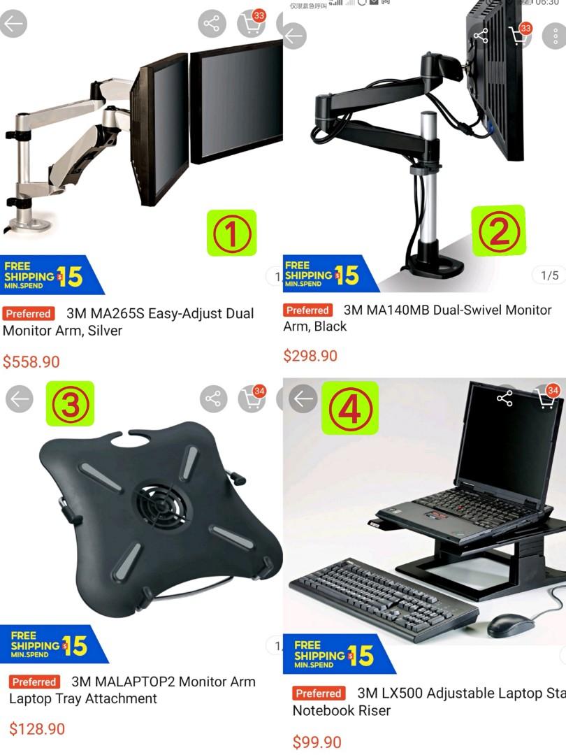 3m ergonomic notebook riser, Computers & Tech, Desktops on Carousell
