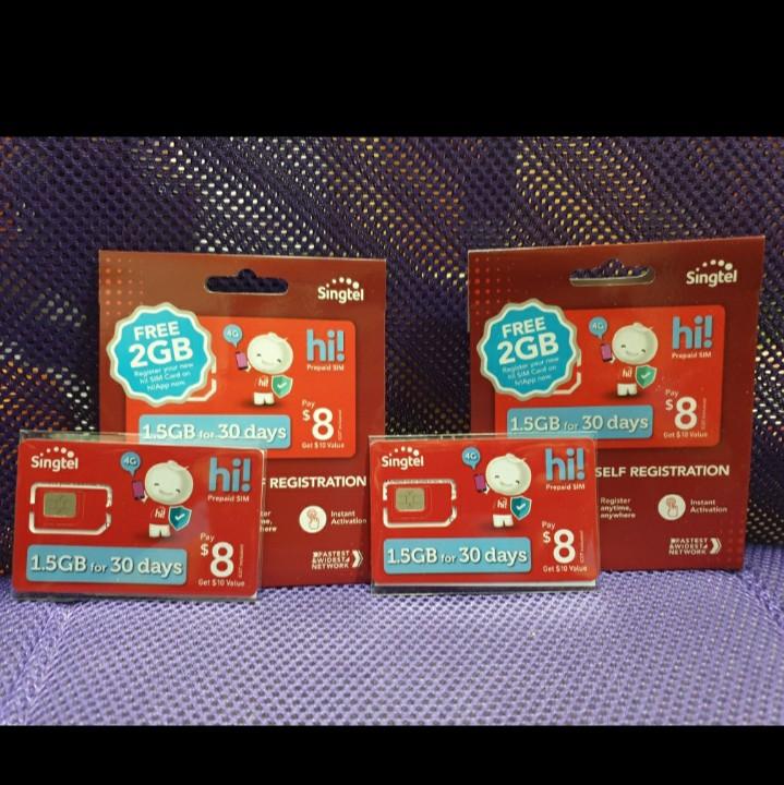 $8 hi! SIM Card, Mobile Phones & Gadgets, Mobile & Gadget Accessories ...