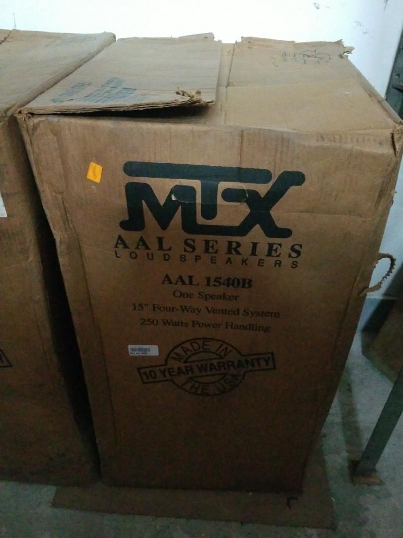 美國製 最後一對 四路分音監聽喇叭 美國MTX AAL 1540B 全新連紙箱 超特價 超靚聲 絕無僅 超級優惠 $4000一對包送九龍新界 ...