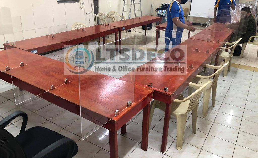 ACRYLIC BARRIER OFFICE PARTITIONS, Furniture & Home Living, Office ...