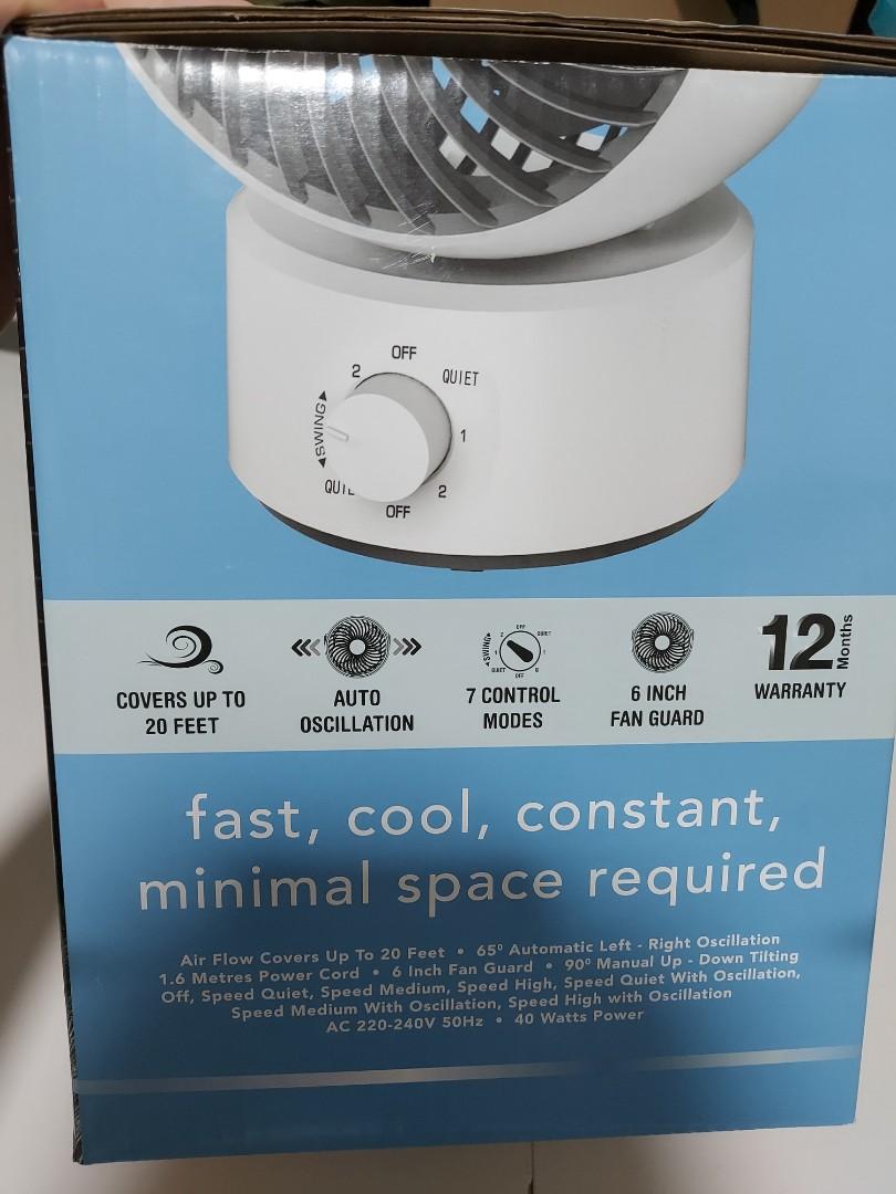 Air circulator fan desk fan soundteoh soundtech, Furniture & Home ...