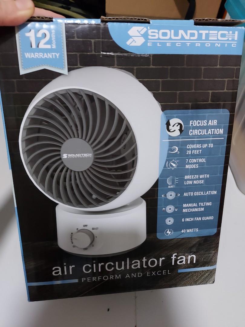 Air circulator fan desk fan soundteoh soundtech, Furniture & Home ...