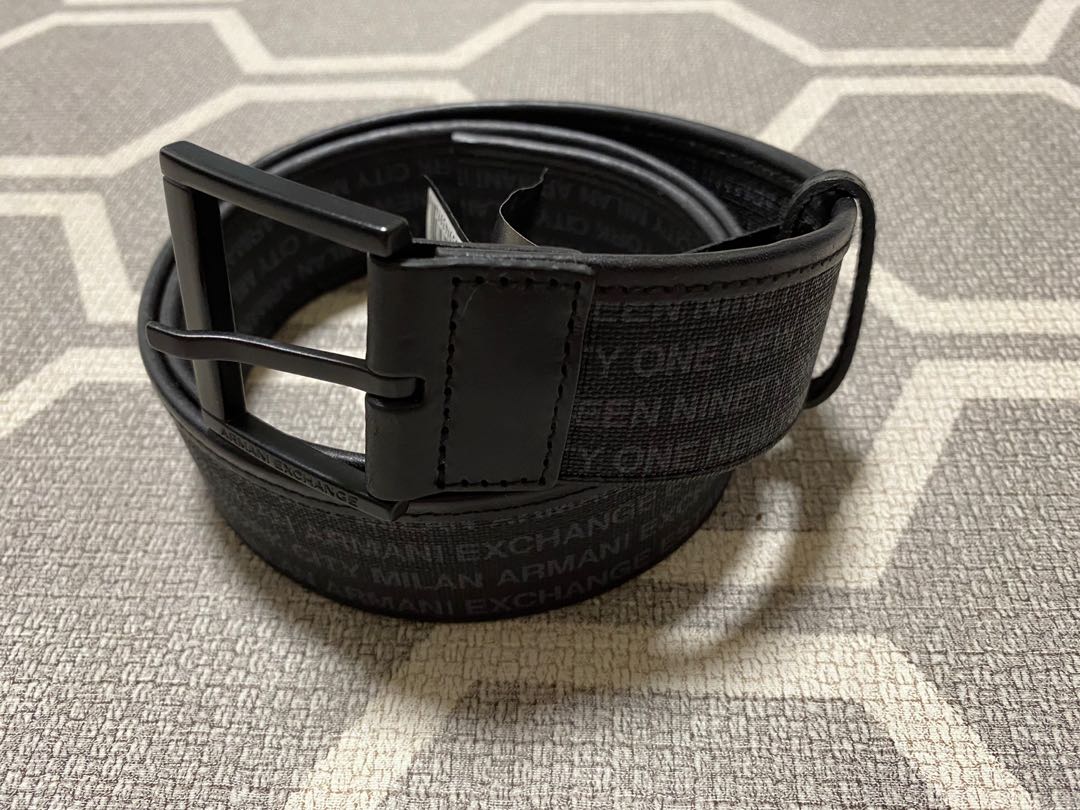 AX Armani Exchange belt (Black), Men's Fashion, Watches & Accessories ...