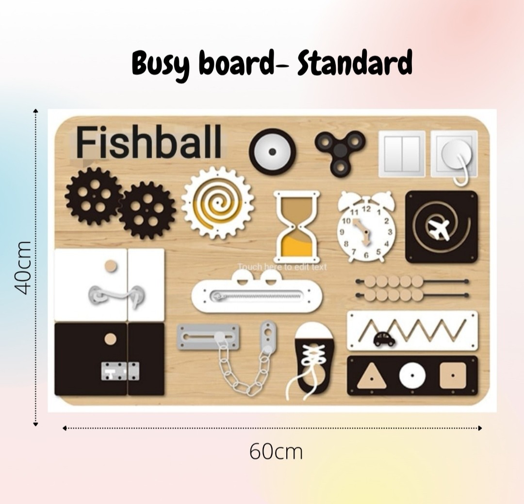 Busyboard B&W, Hobbies & Toys, Toys & Games on Carousell