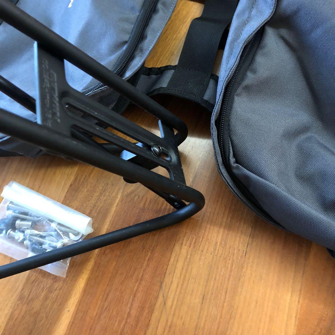 Decathlon rear rack and panniers, Sports Equipment, Bicycles & Parts ...