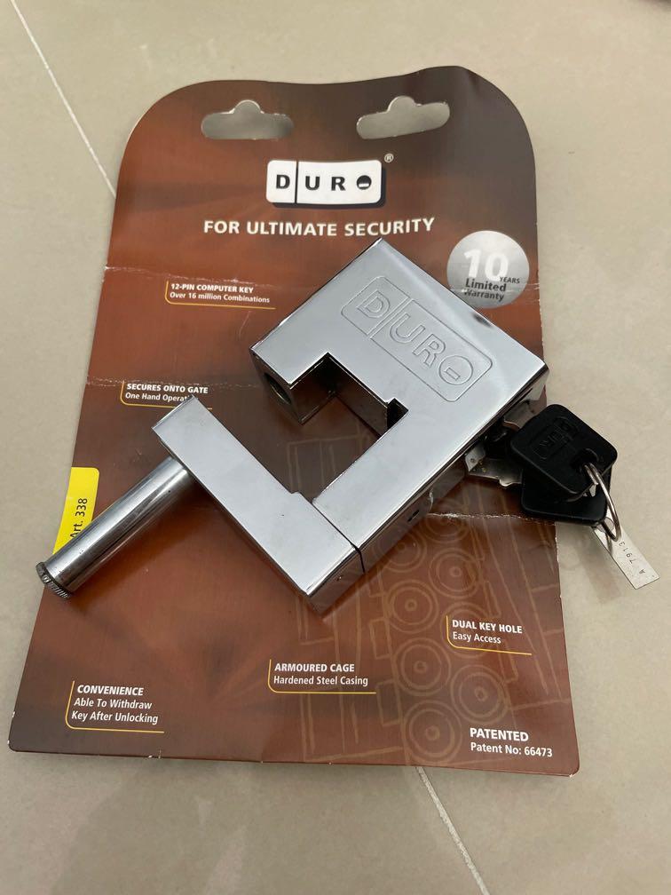 Duro Gate Lock, Furniture & Home Living, Security & Locks, Locks, Doors ...